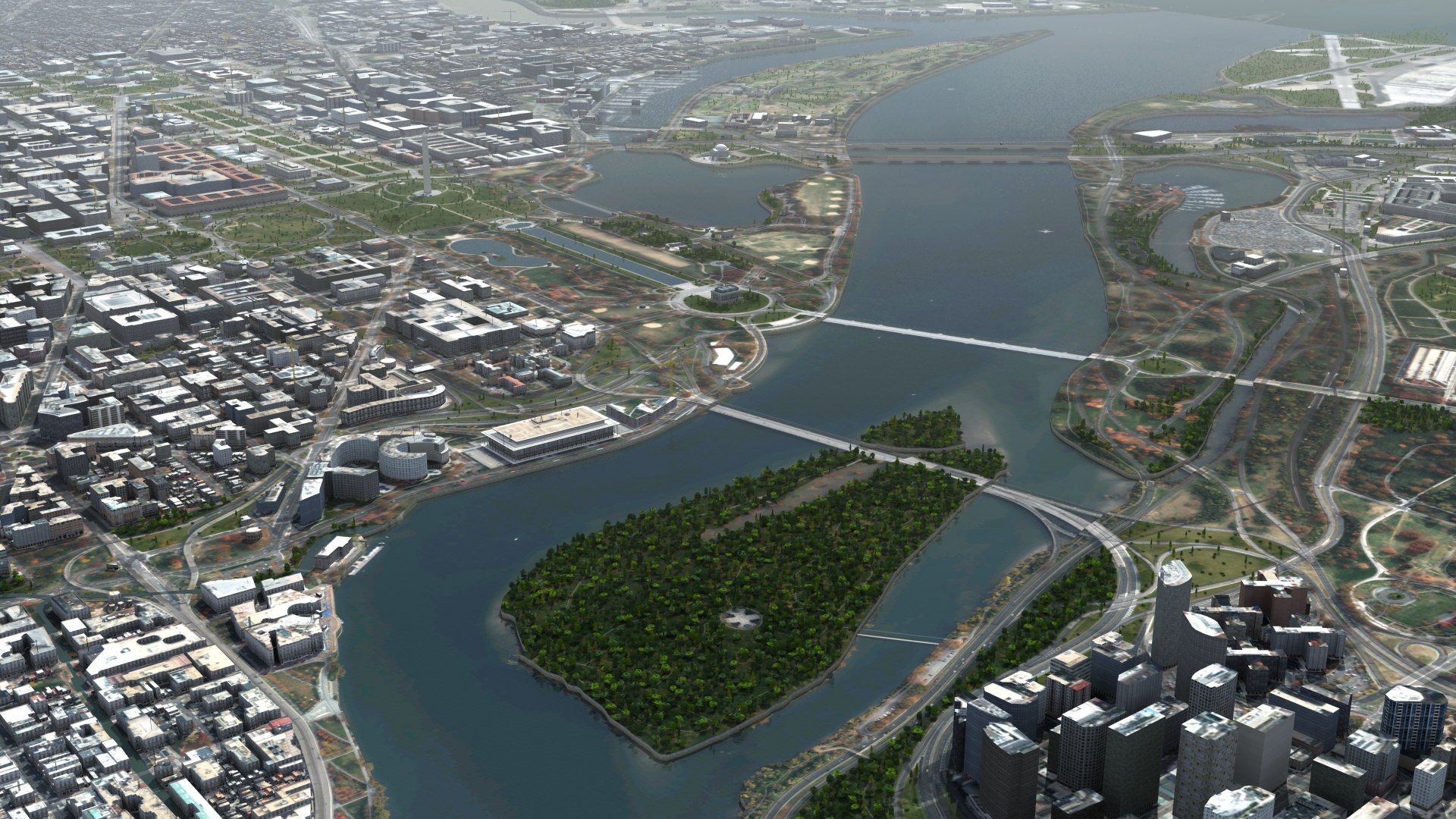 3D Washington DC Night Model - TurboSquid 2208998