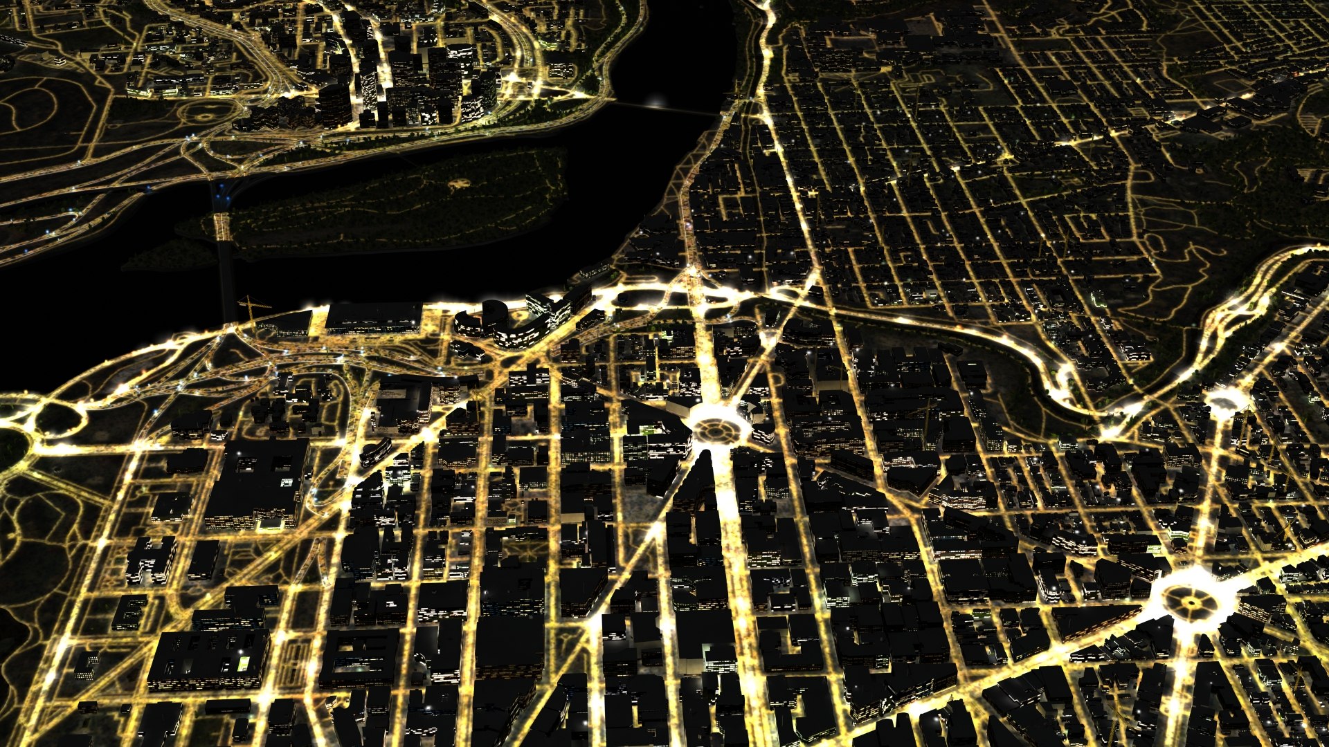 3D Washington DC Night Model - TurboSquid 2208998