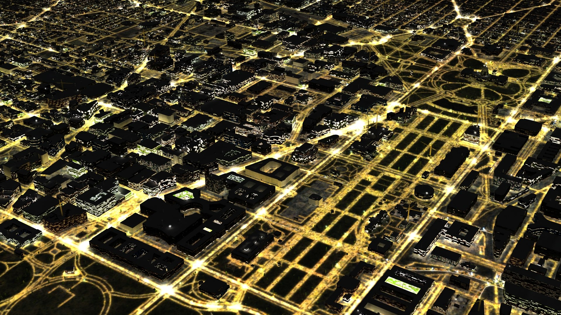 3D Washington DC Night Model - TurboSquid 2208998