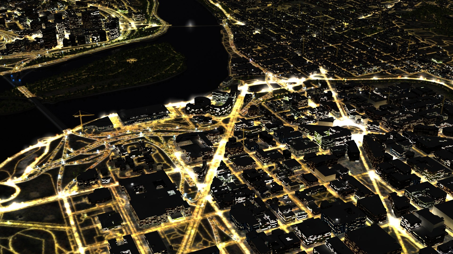 3D Washington DC Night Model - TurboSquid 2208998