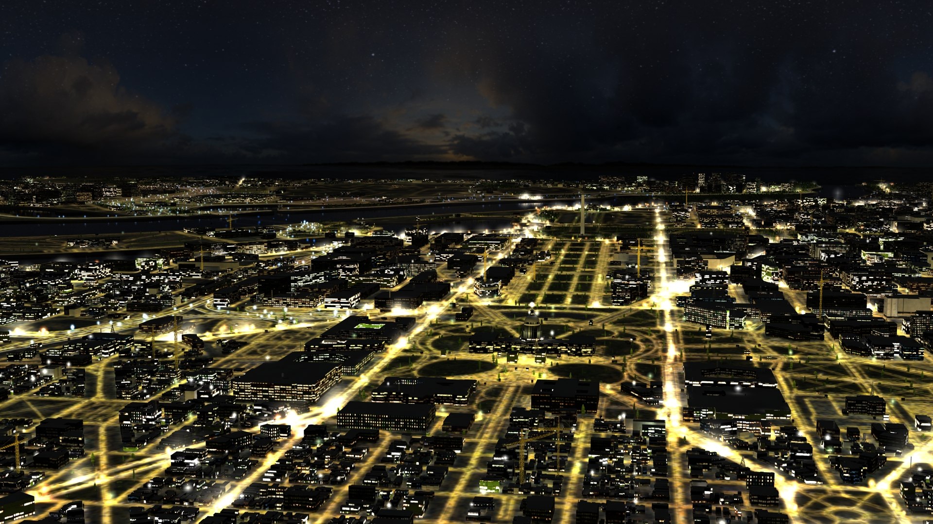 3D Washington DC Night Model - TurboSquid 2208998