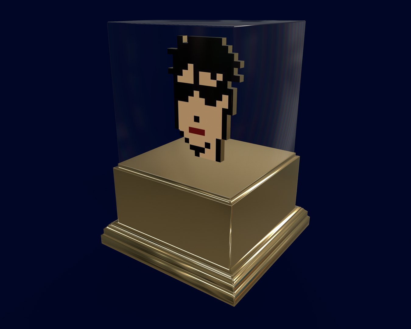 3D Model Gold Punk - TurboSquid 1808223