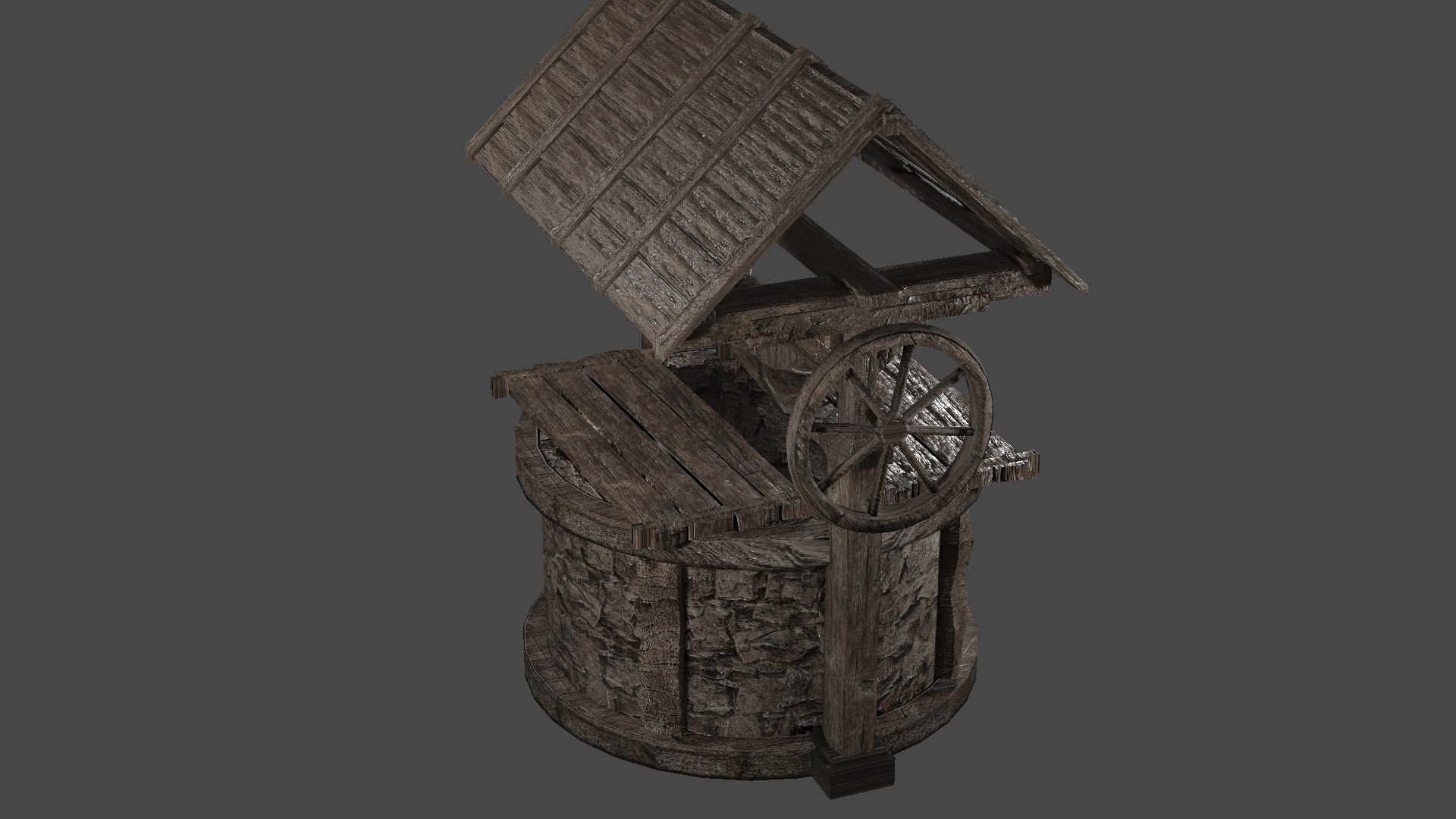 Old Well Medieval With Bucket - Low Poly Realistic Model - TurboSquid ...