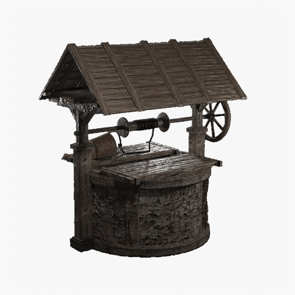 Old Well Medieval with Bucket - low poly realistic model - TurboSquid ...