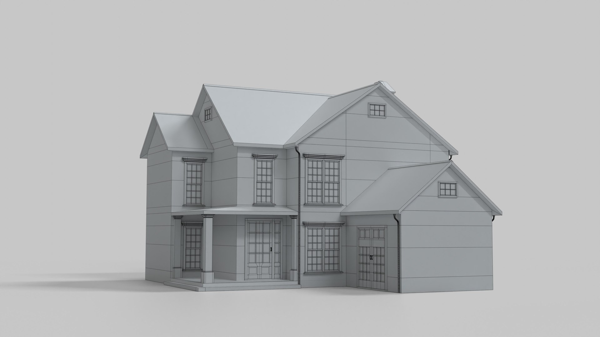 Neighborhood House 02T2 3D Model - TurboSquid 2212043