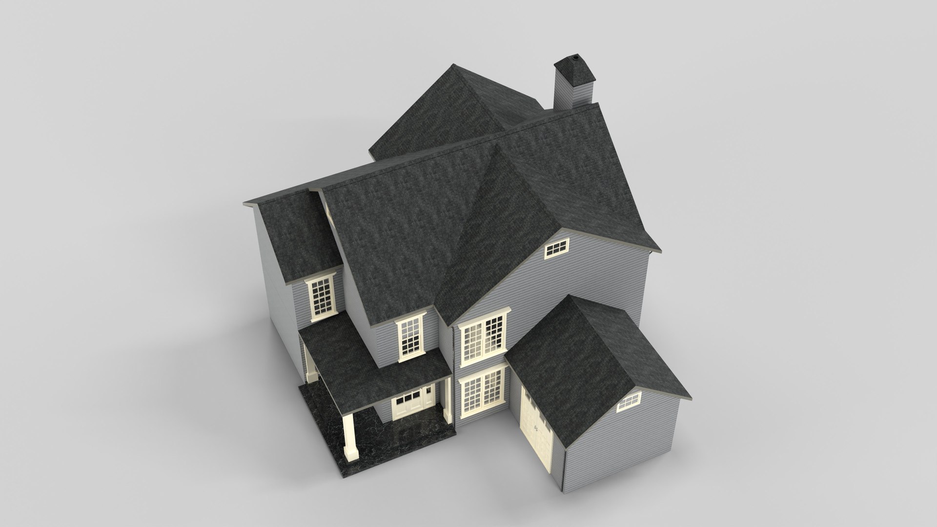 Neighborhood House 02T2 3D Model - TurboSquid 2212043