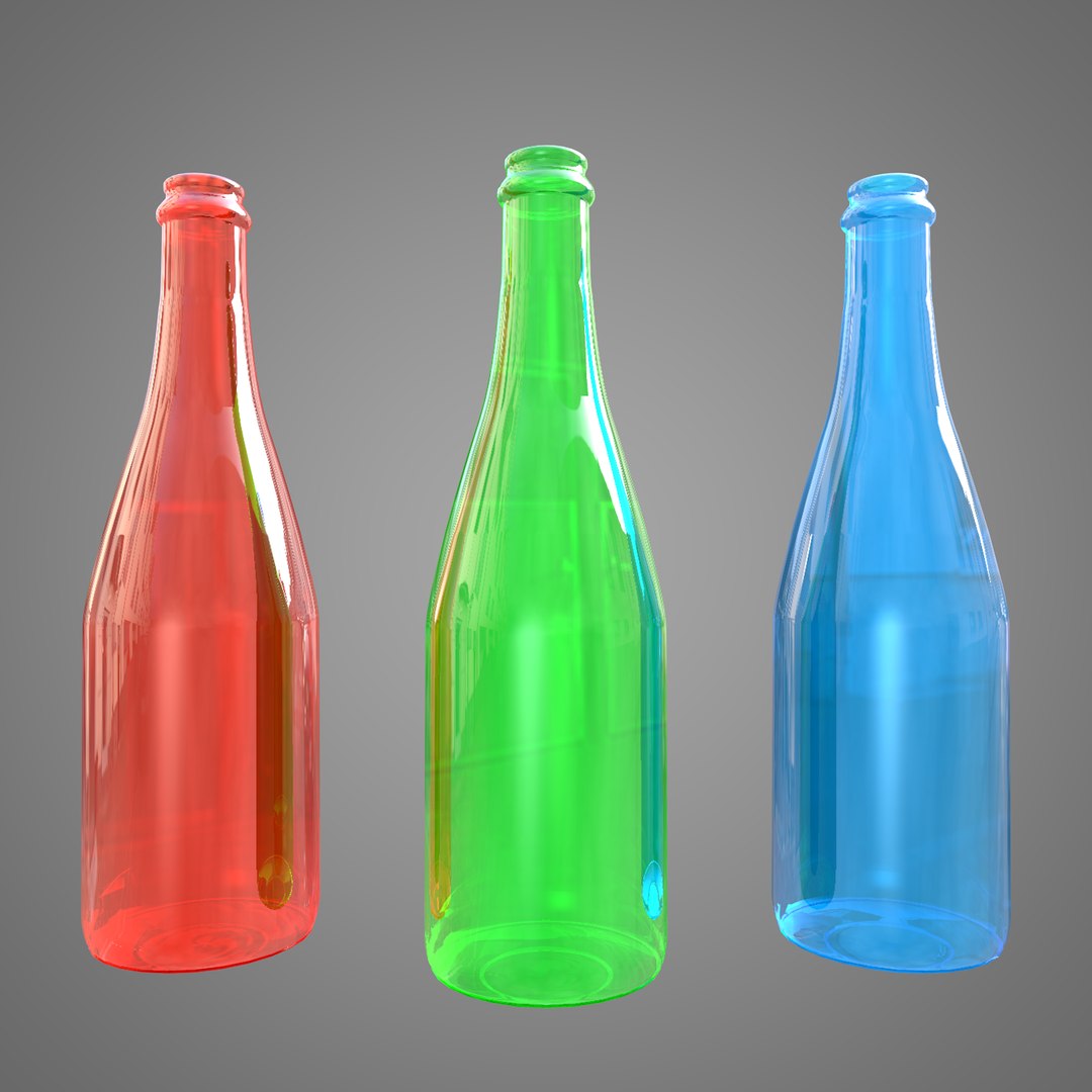 3D Model Bottles - TurboSquid 1770452