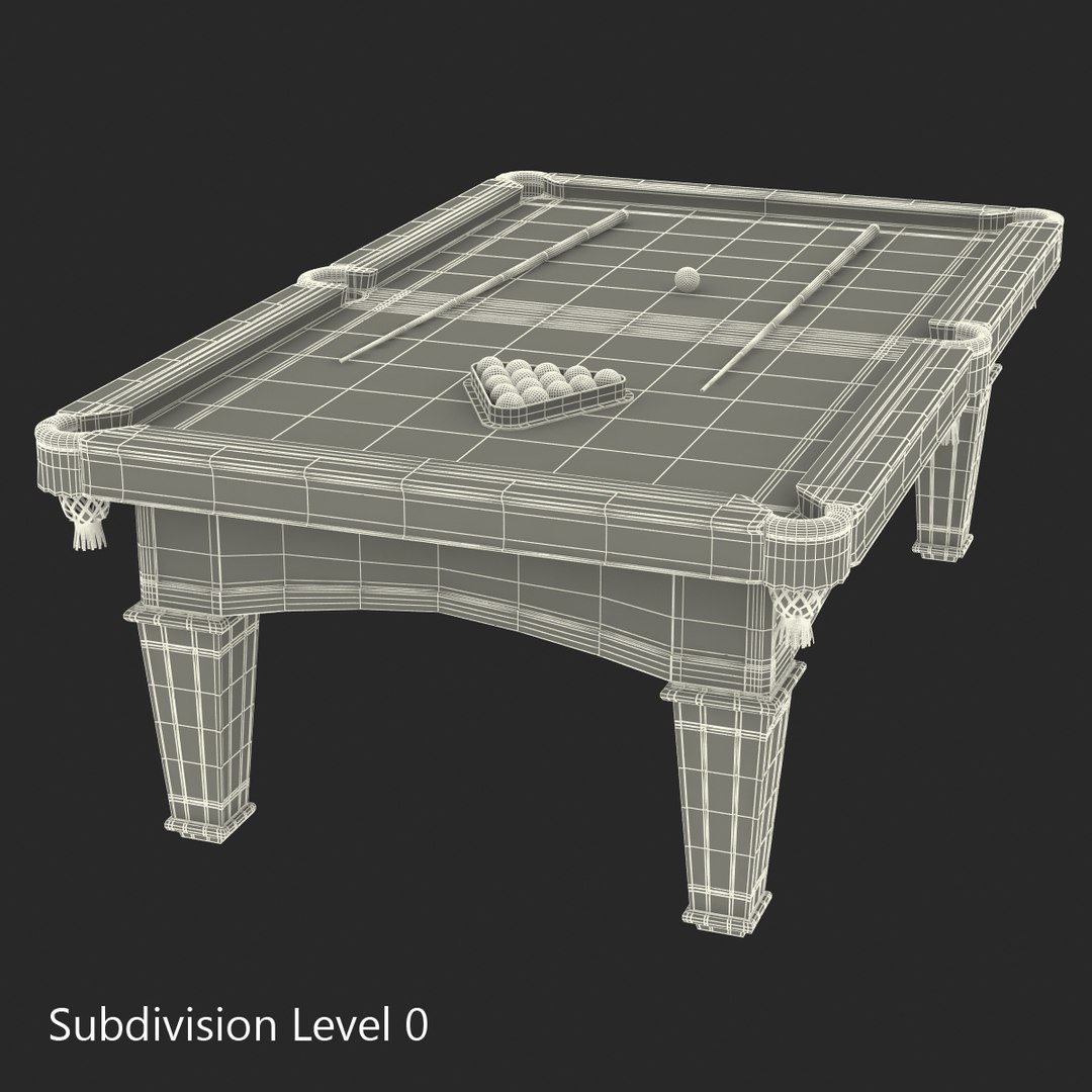 3d Model Billiard Table 2
