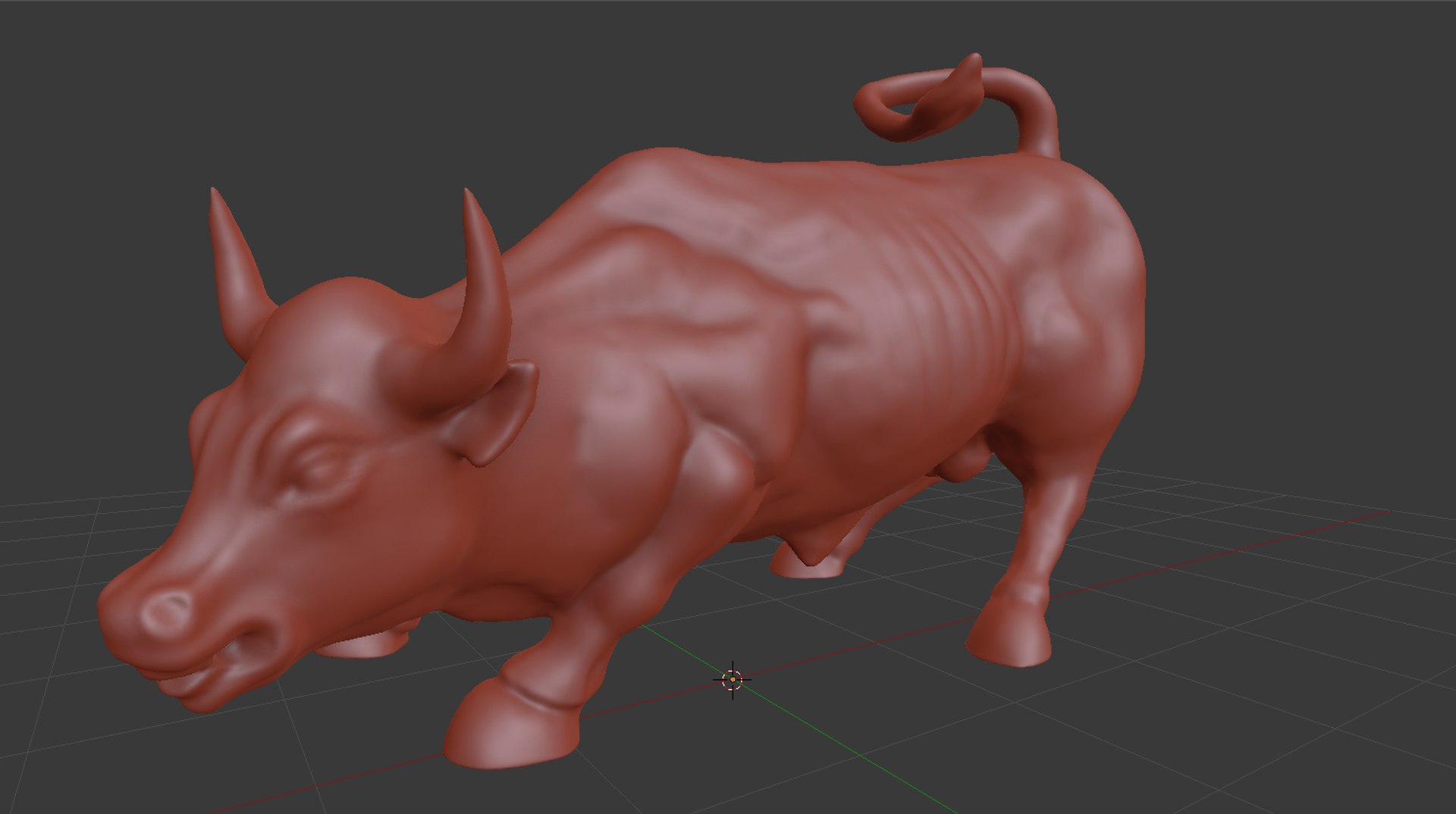 3D Bull Wallstreet - TurboSquid 1218229