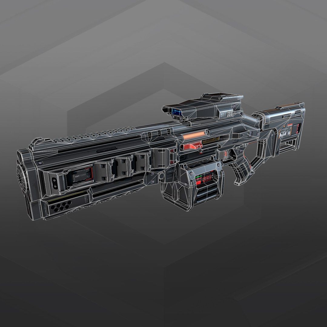 Sf Heavy Machinegun Ak6 3D Model - TurboSquid 1318456