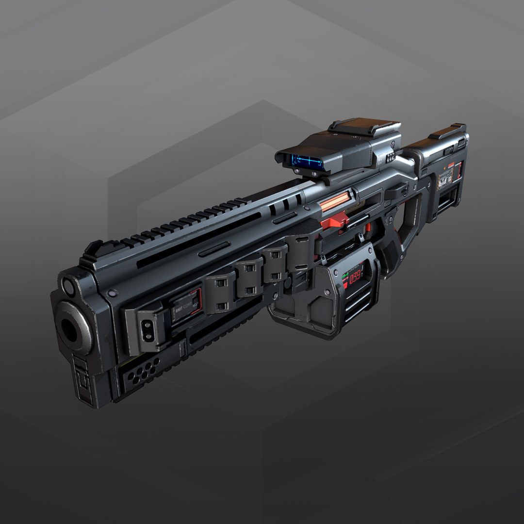 Sf Heavy Machinegun Ak6 3D Model - TurboSquid 1318456