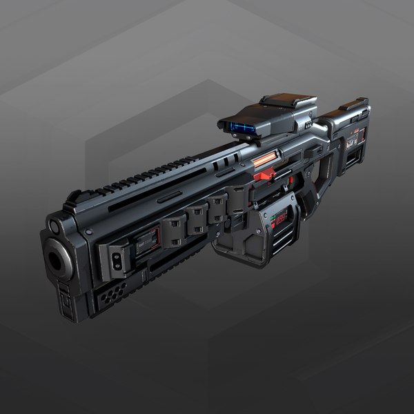 Sf heavy machinegun ak6 3D model - TurboSquid 1318456