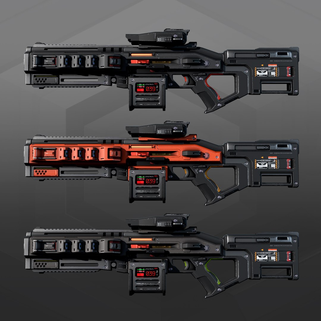 Sf Heavy Machinegun Ak6 3D Model - TurboSquid 1318456