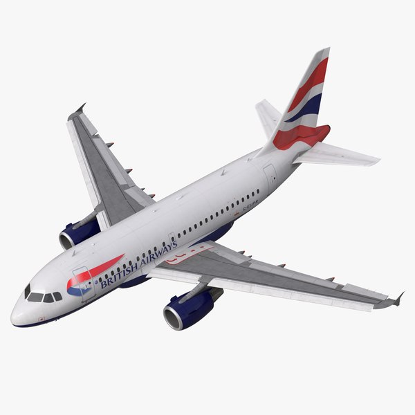 airbus a318 british airways 3d model