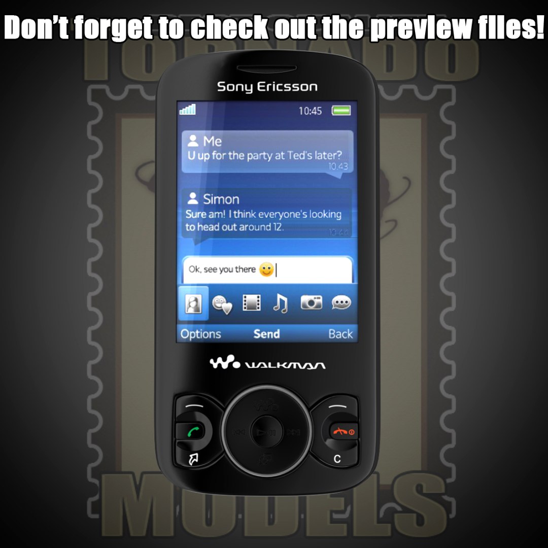 3d Sony Ericsson Spiro Model