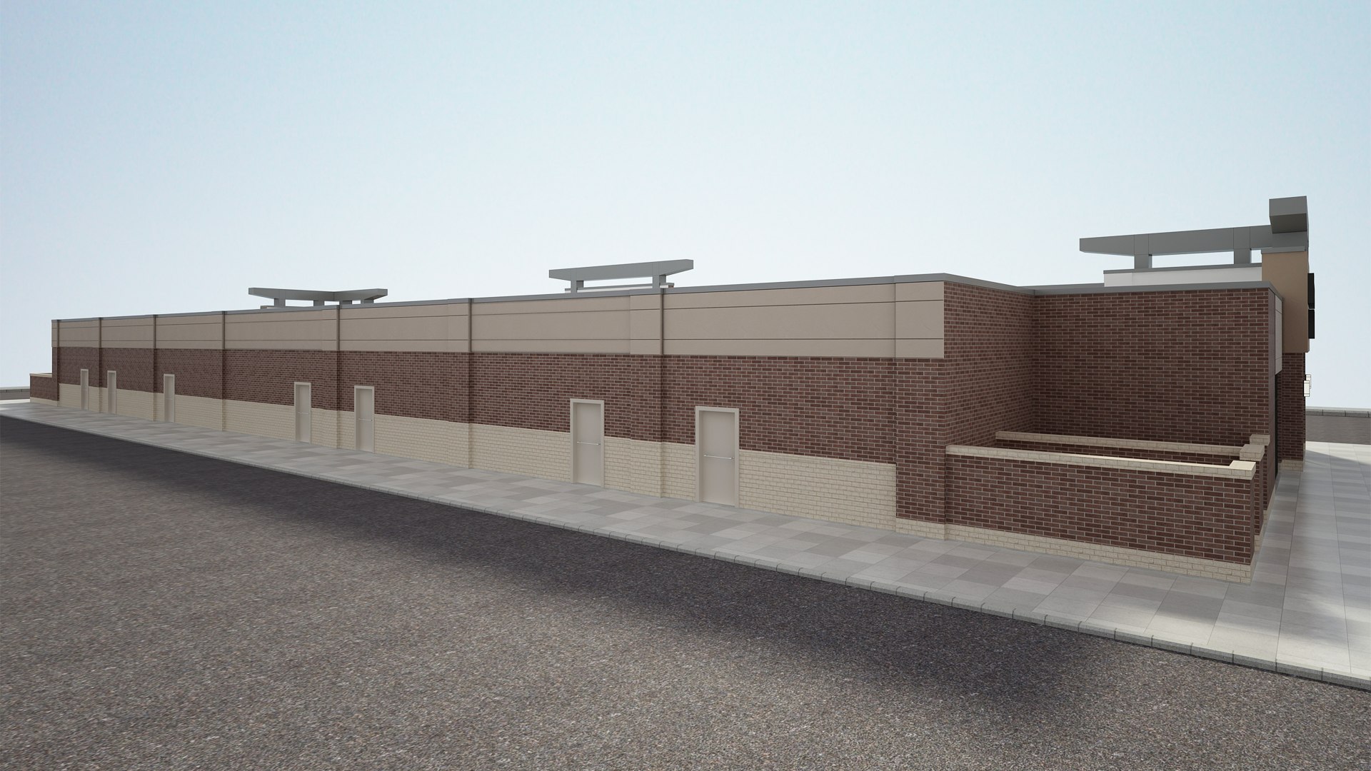 Retail Store Building 3D Model - TurboSquid 1970226