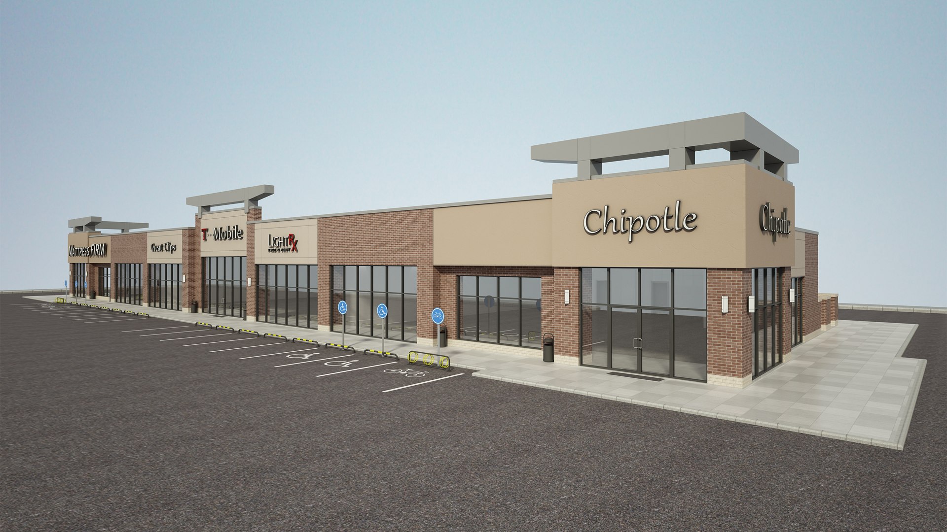 Retail Store Building 3D Model - TurboSquid 1970226