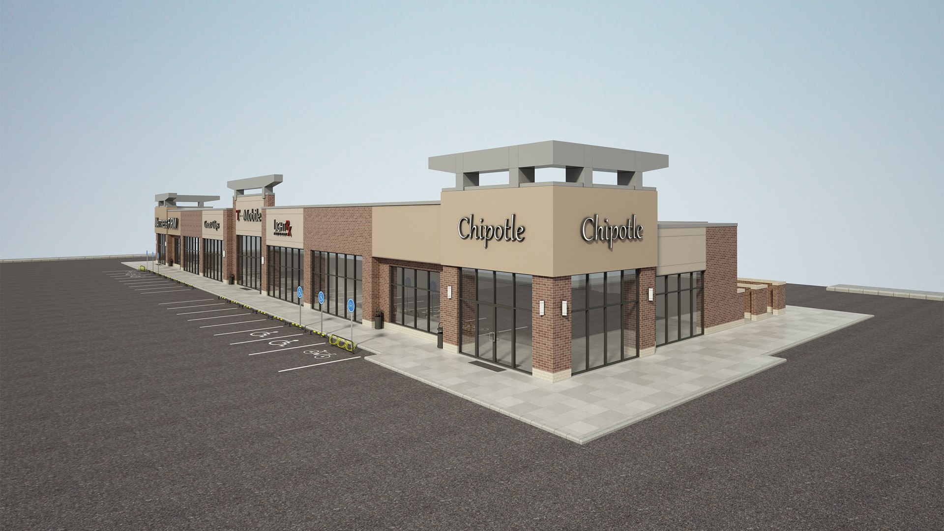 Retail Store Building 3D Model - TurboSquid 1970226