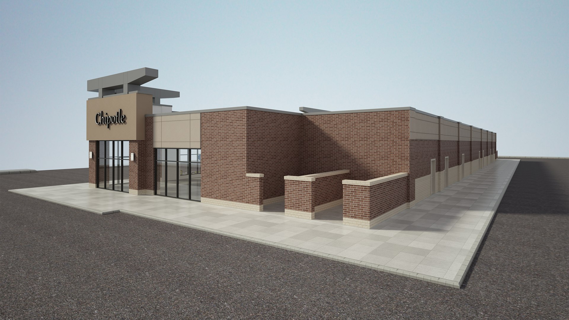 Retail Store Building 3D Model - TurboSquid 1970226