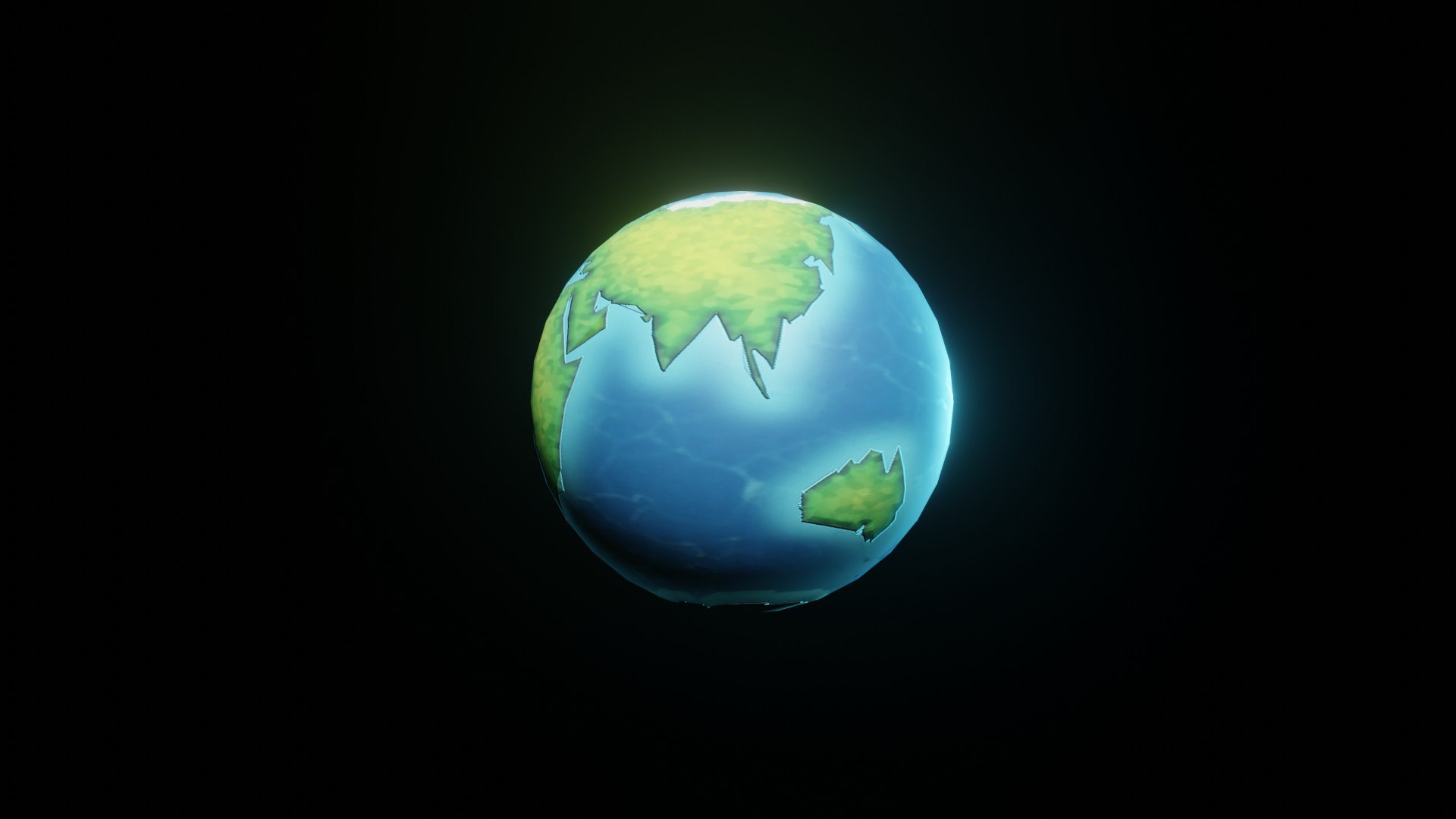 3D Stylized Planet Earth 3D Model 2k 4k 8k Textures - TurboSquid 2124347