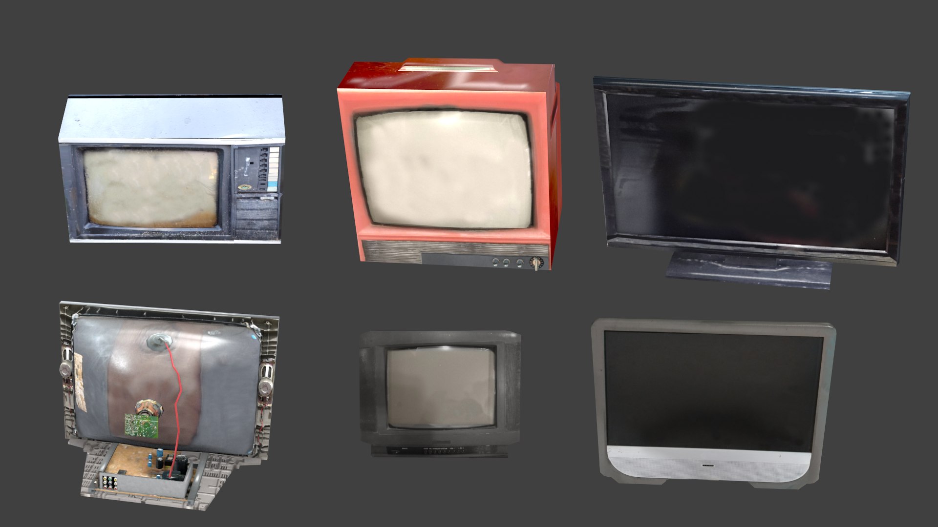 3D OldTV Package Model - TurboSquid 1770665
