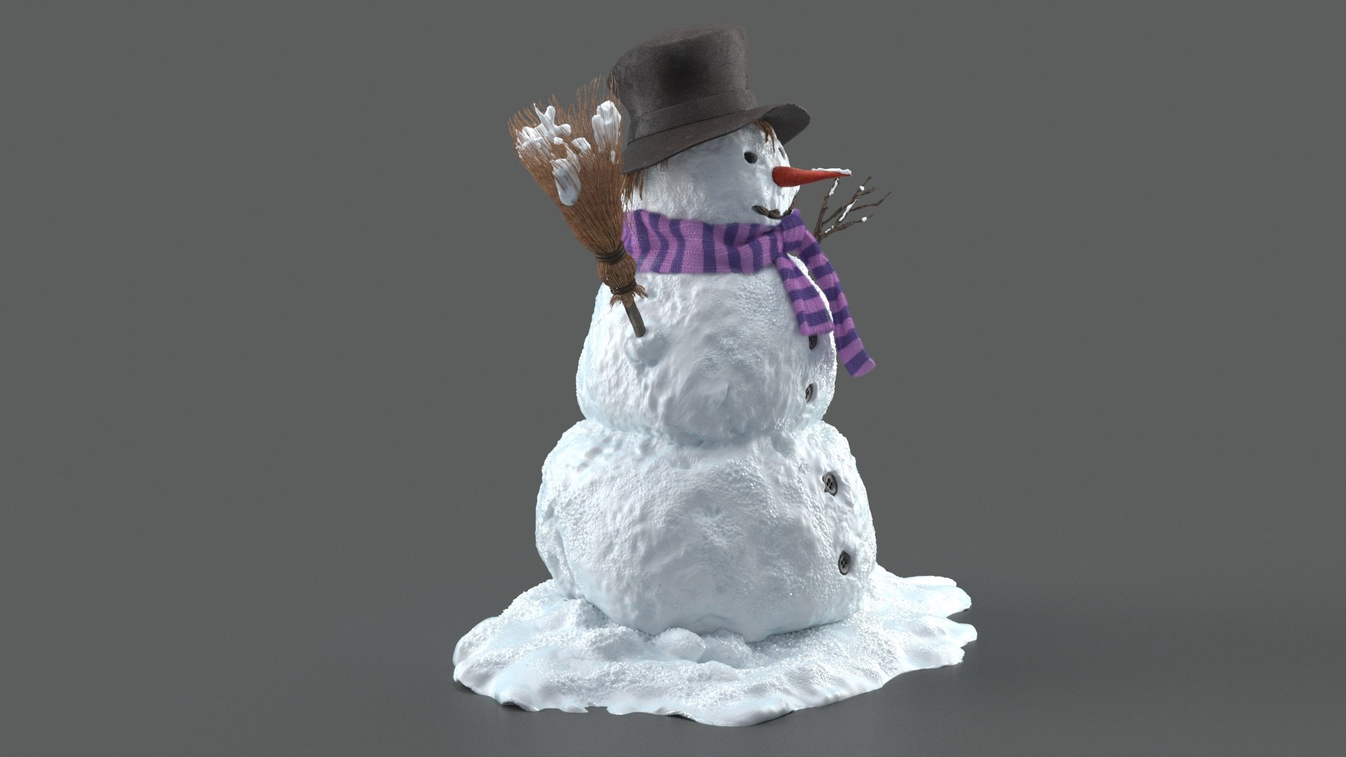 Snowman 3D Model - TurboSquid 2013399