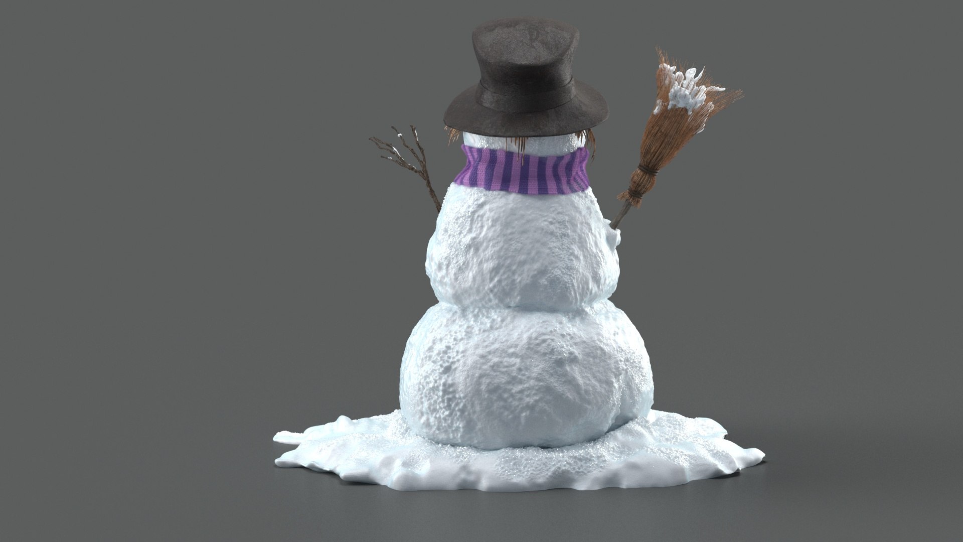 Snowman 3D Model - TurboSquid 2013399