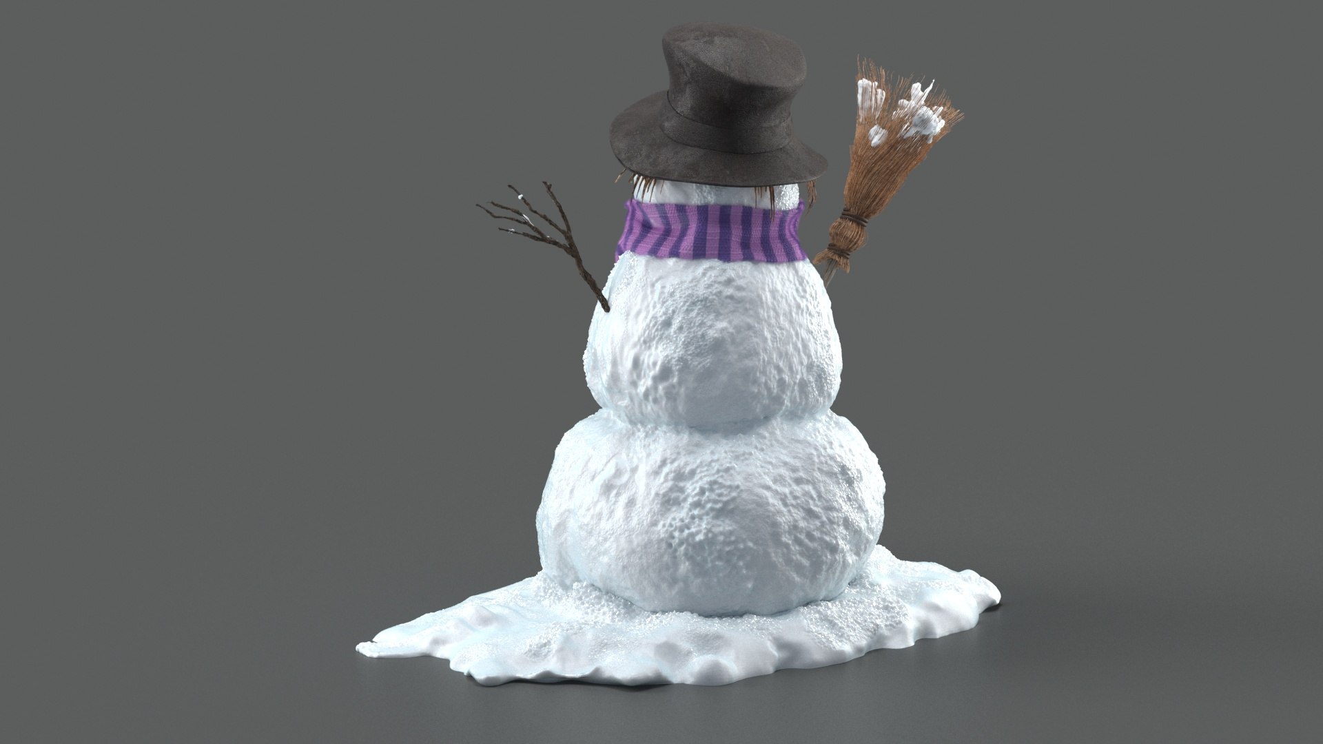 Snowman 3D Model - TurboSquid 2013399