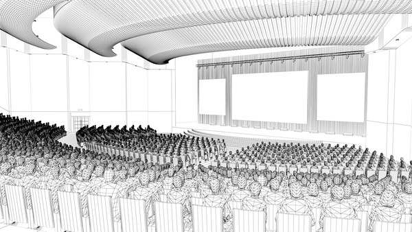 3D Theater With Audience - TurboSquid 1850158