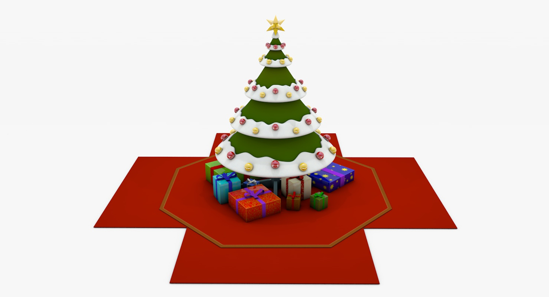 3D christmas tree - TurboSquid 1233357