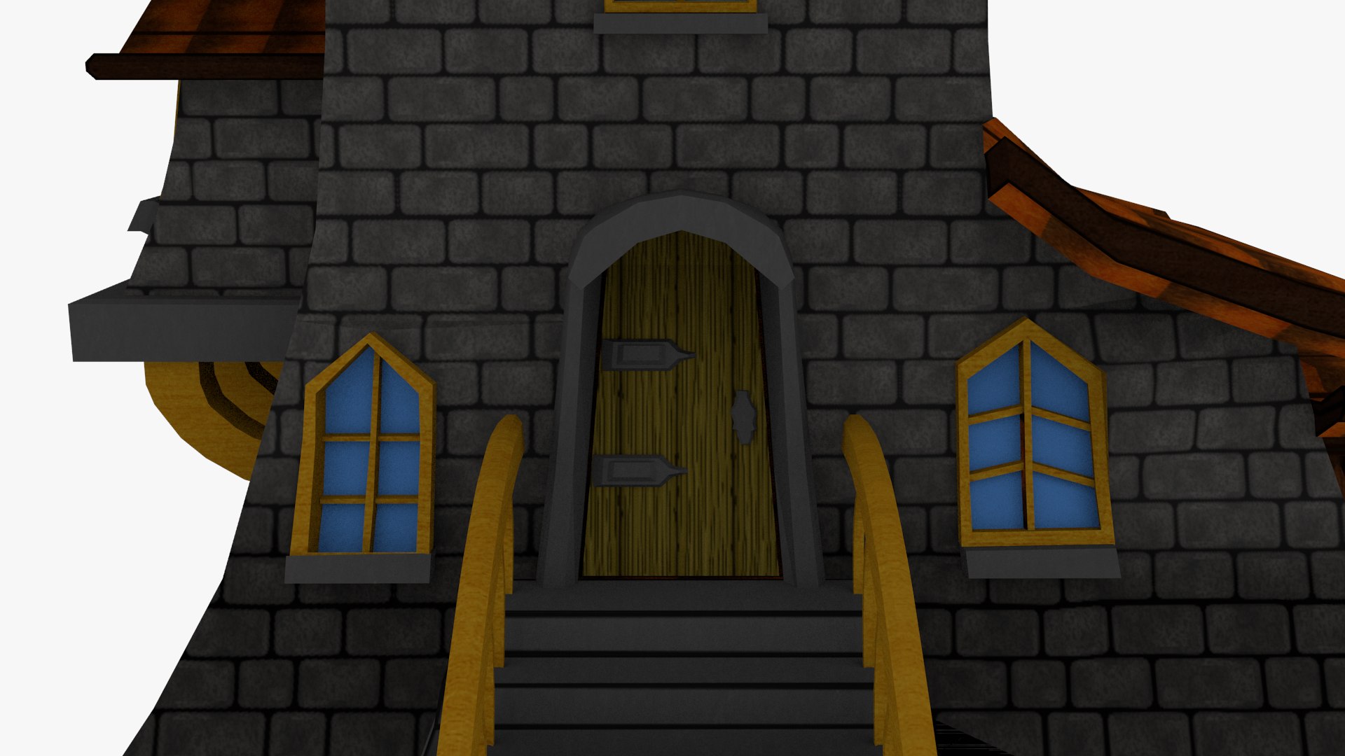 Medieval Cartoon House Model - TurboSquid 1619321