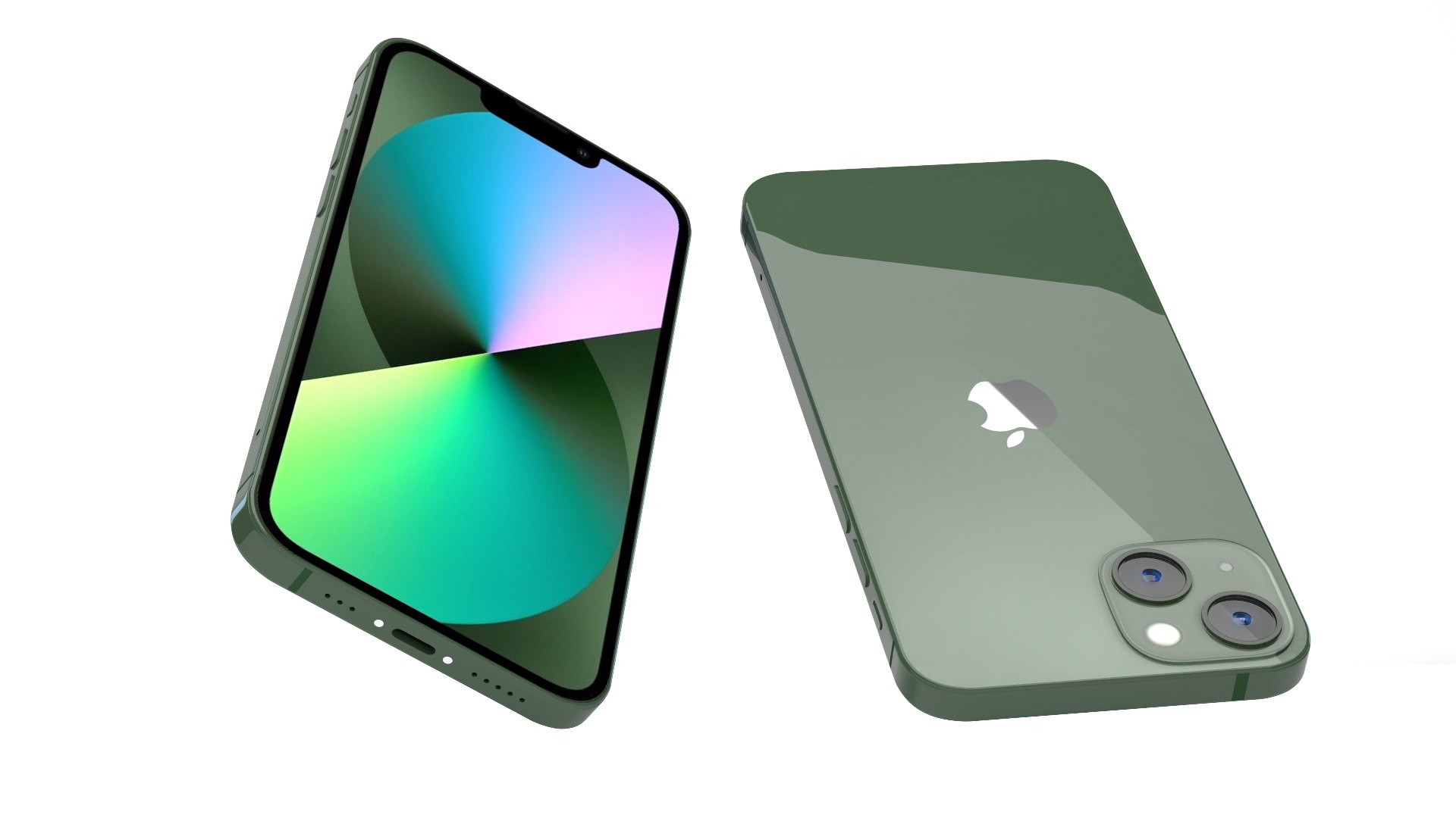 Apple IPhone 13 Green Model - TurboSquid 2046256