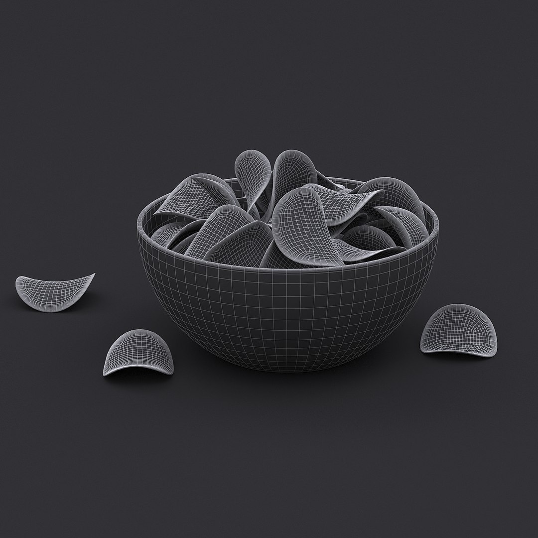 3D Potato Chips - TurboSquid 2110585