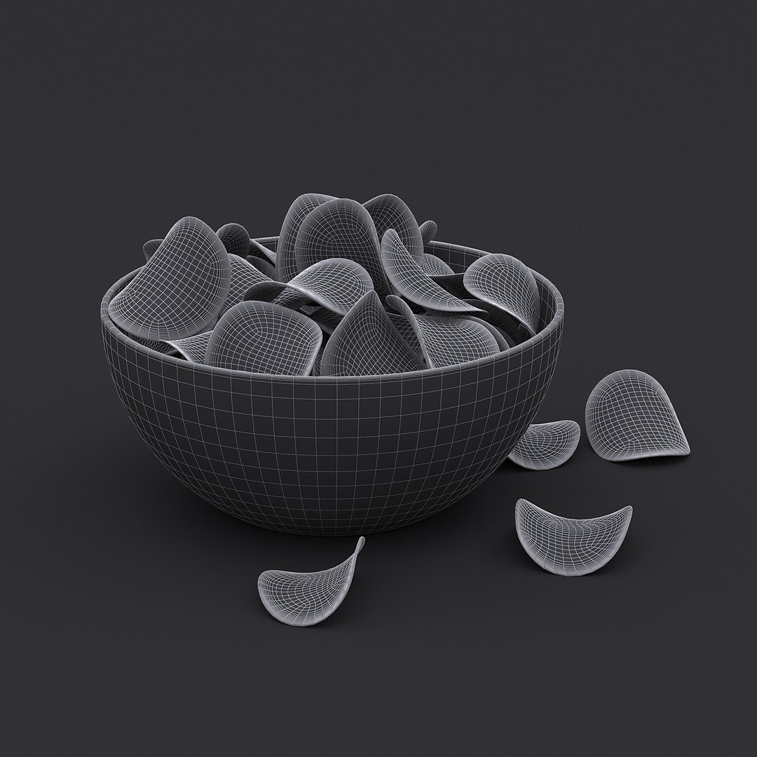 3D Potato Chips - TurboSquid 2110585