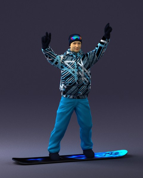 3D Snowboarder Models | TurboSquid