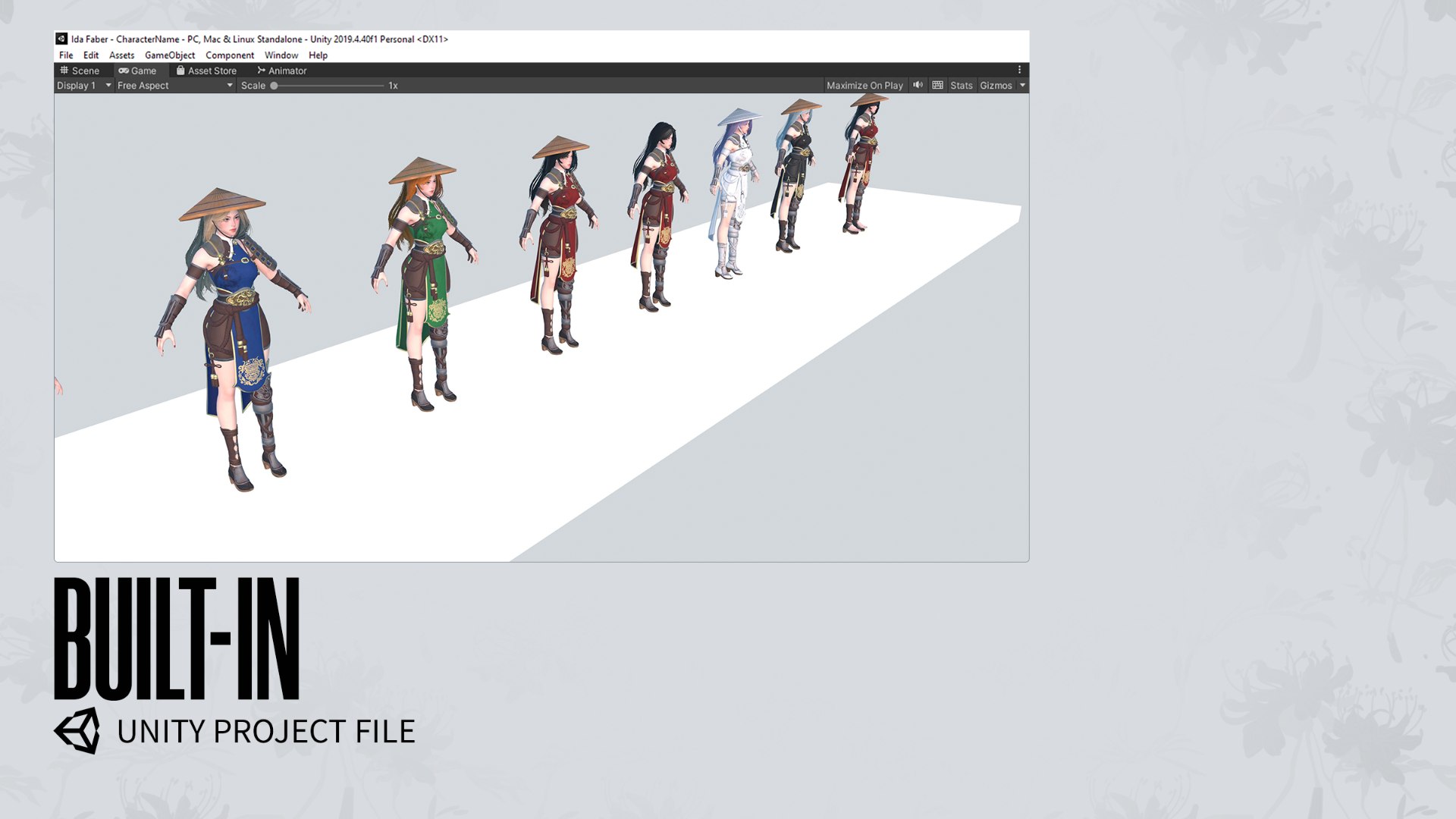 3D Samurai Tomoe - Game Ready Low-poly 3D Model - TurboSquid 2121071