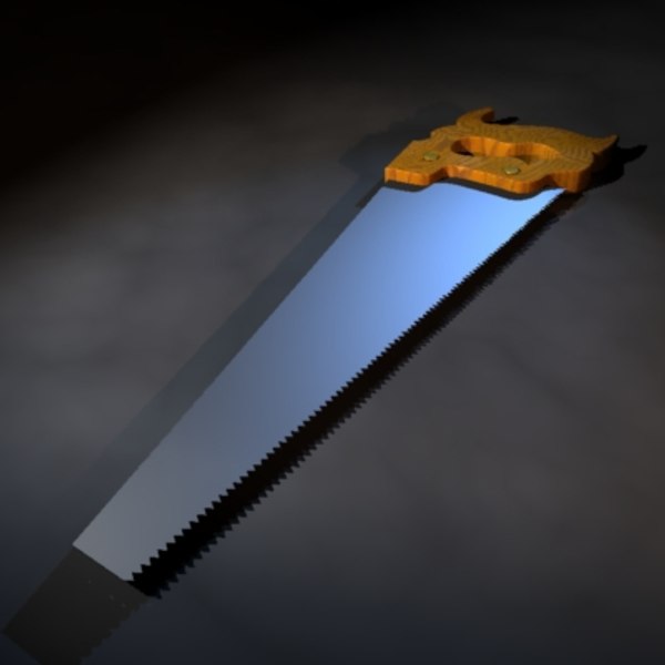3d cross hand saw model