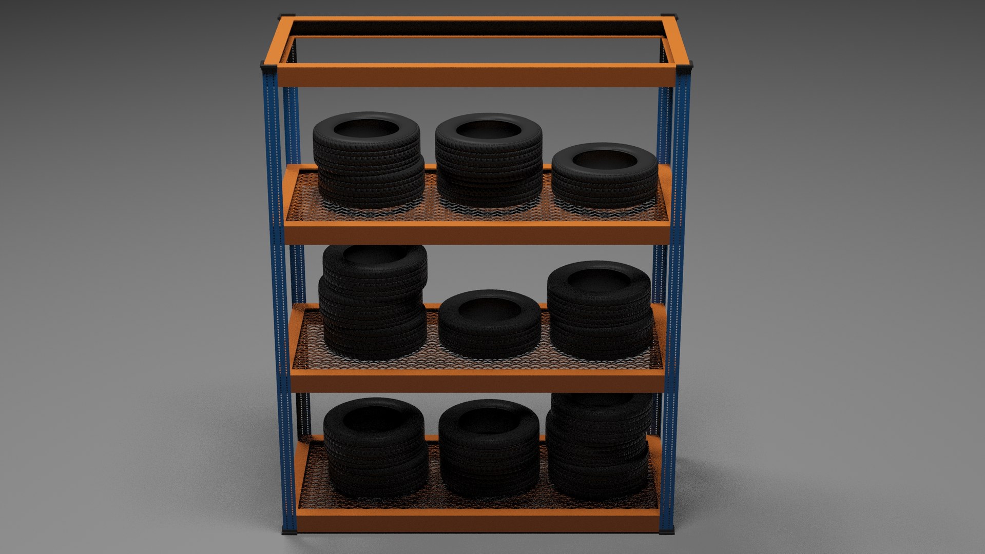 3d model wheels racks