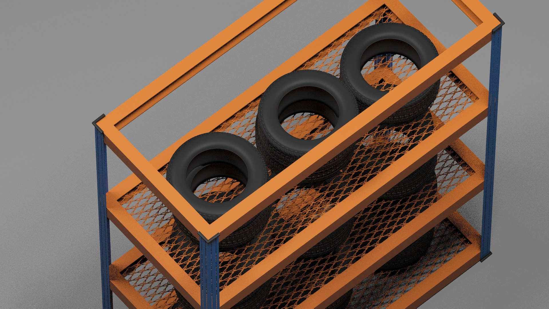 3d model wheels racks
