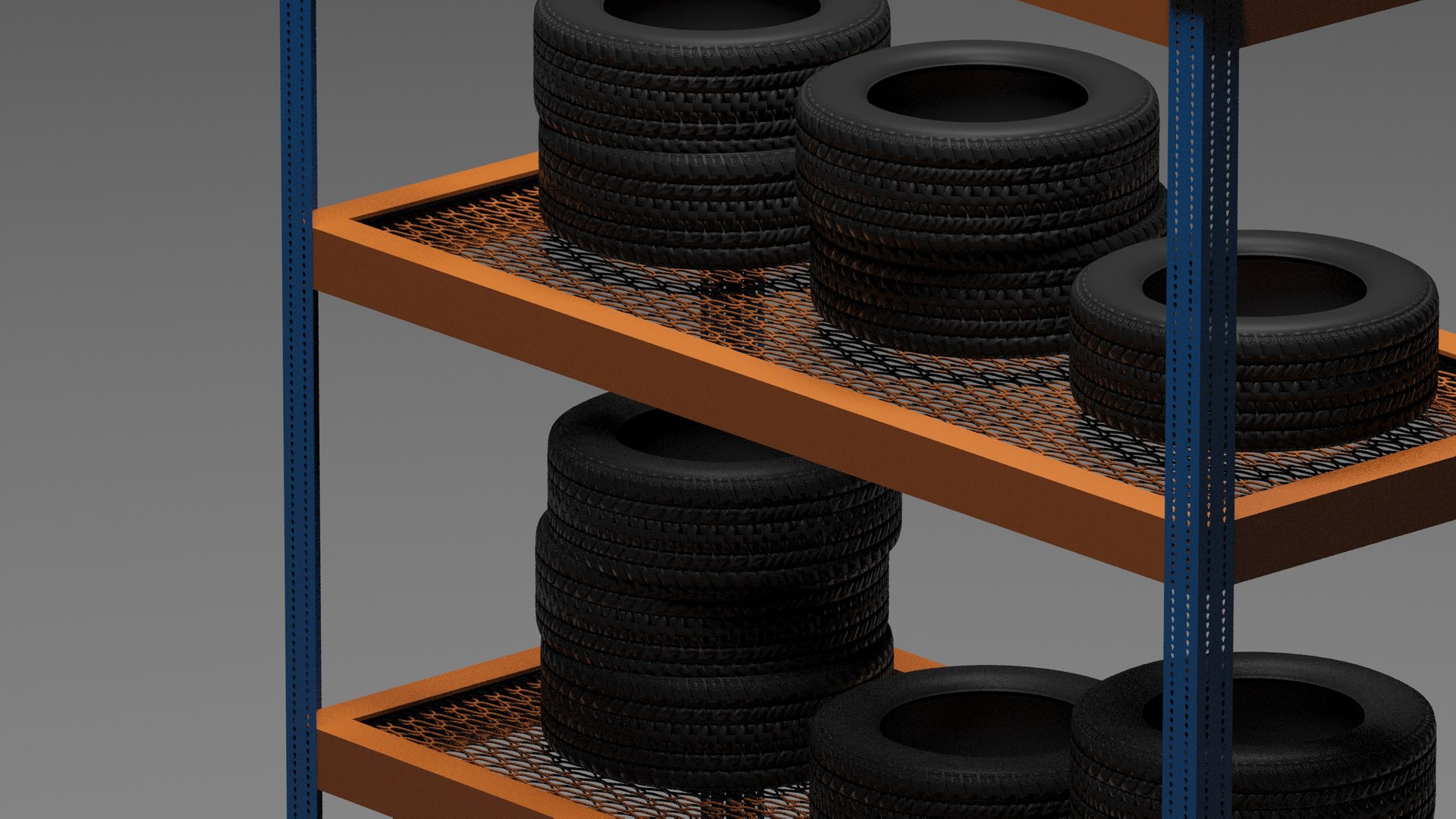 3d model wheels racks