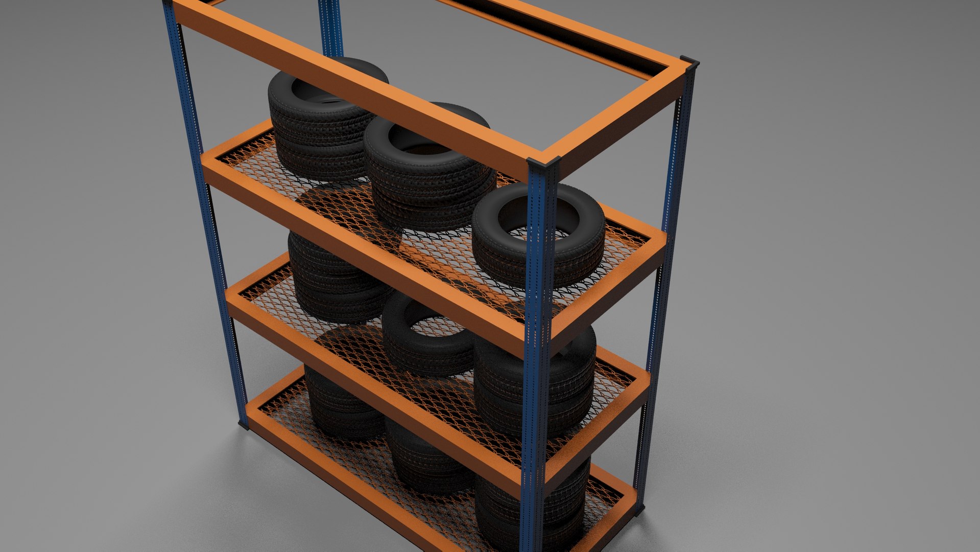 3d model wheels racks