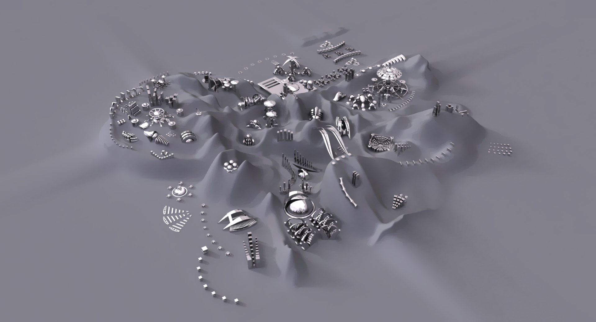 3ds Max Sci-fi Station