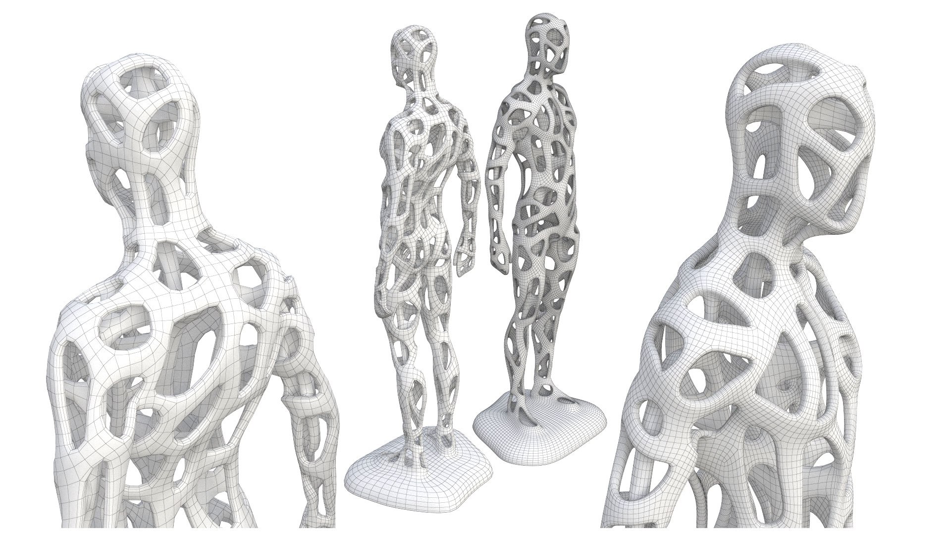 Free 3D Model Lattice Structured Man Figurine - TurboSquid 2132586