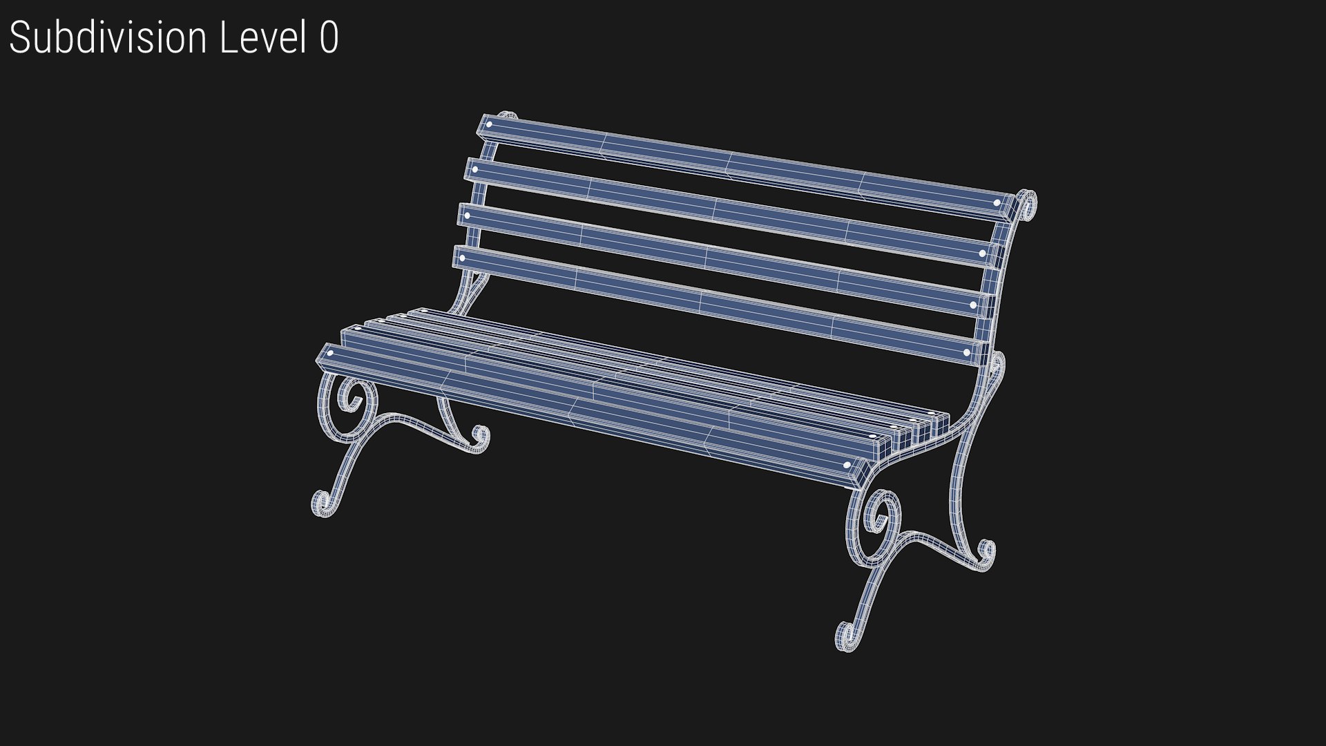 3D Park Bench 01 - TurboSquid 2001195
