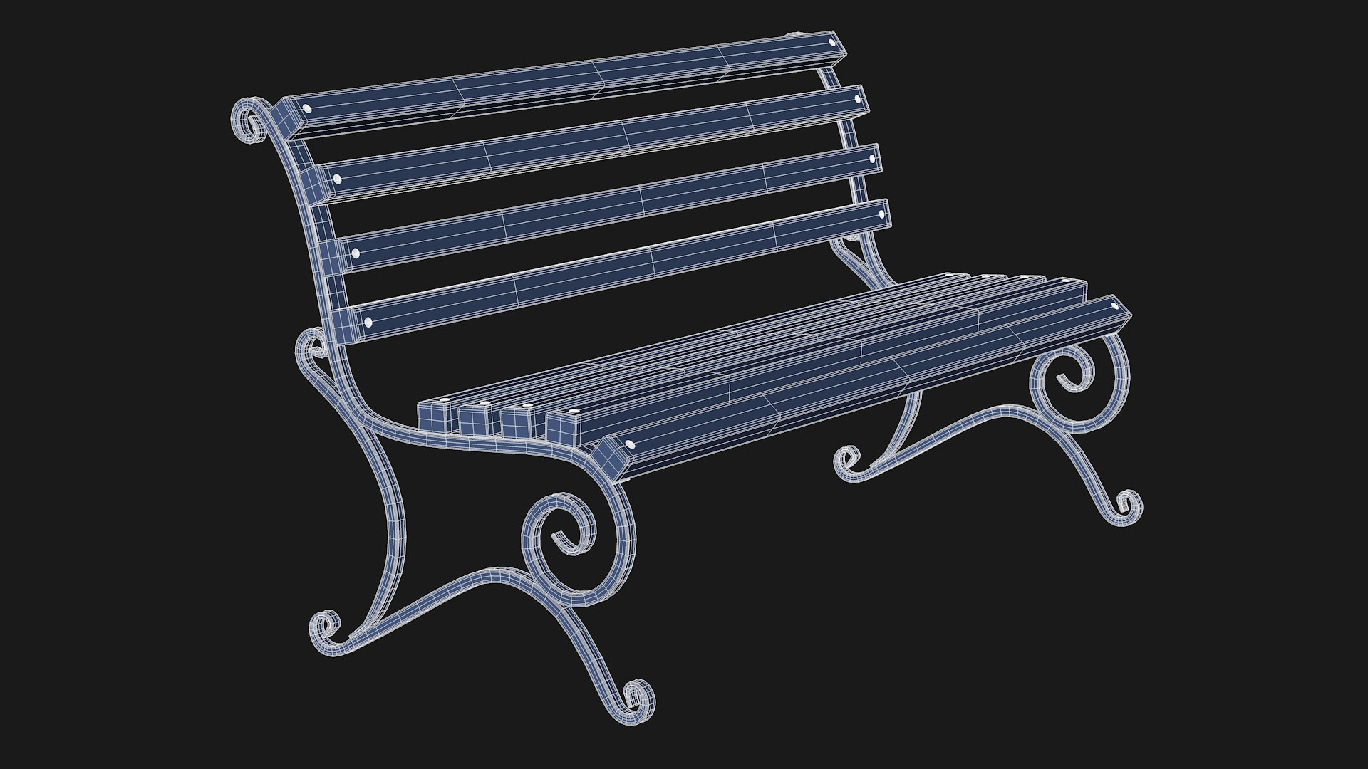 3D Park Bench 01 - TurboSquid 2001195