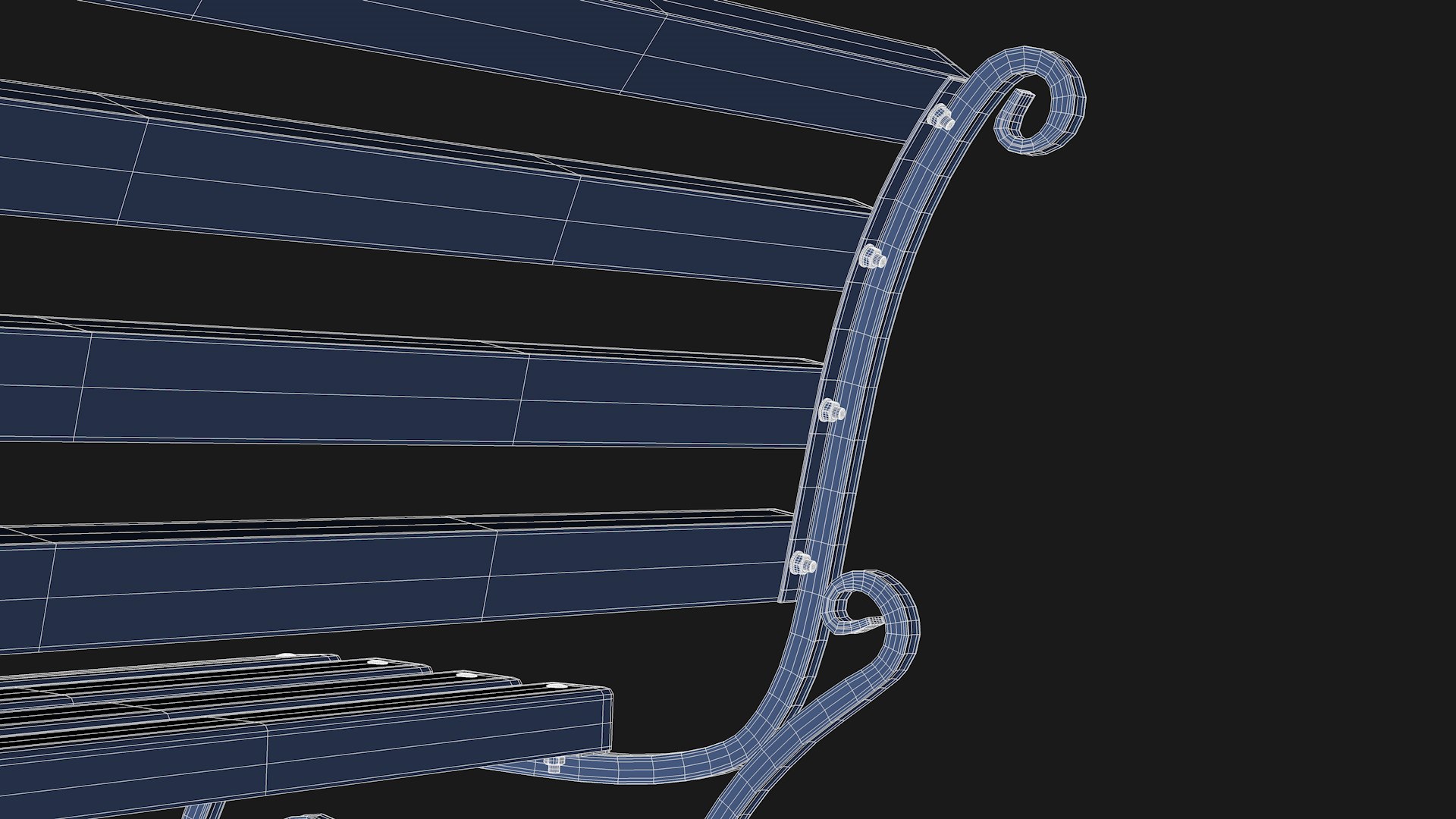 3D Park Bench 01 - TurboSquid 2001195