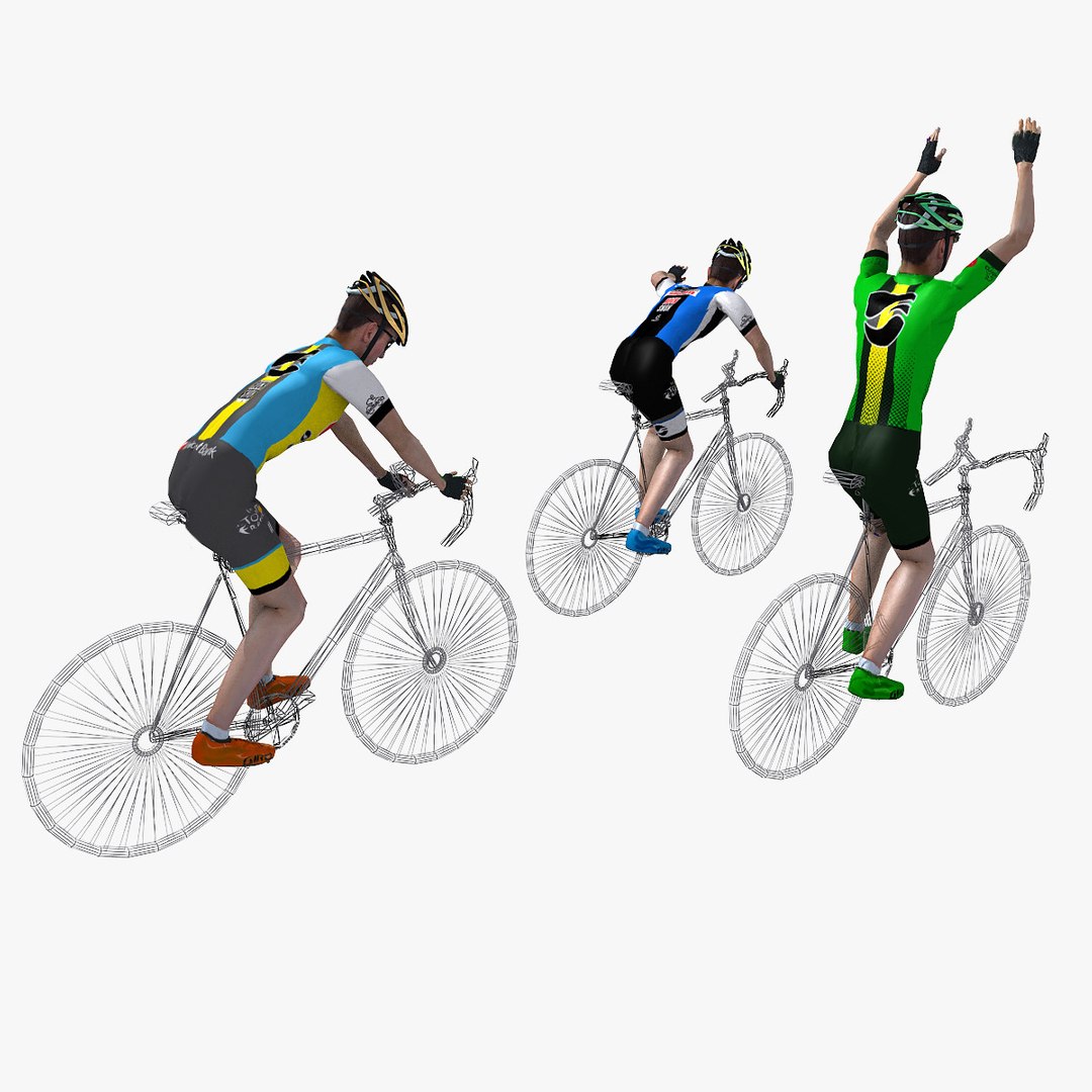 racing cyclists 3d 3ds