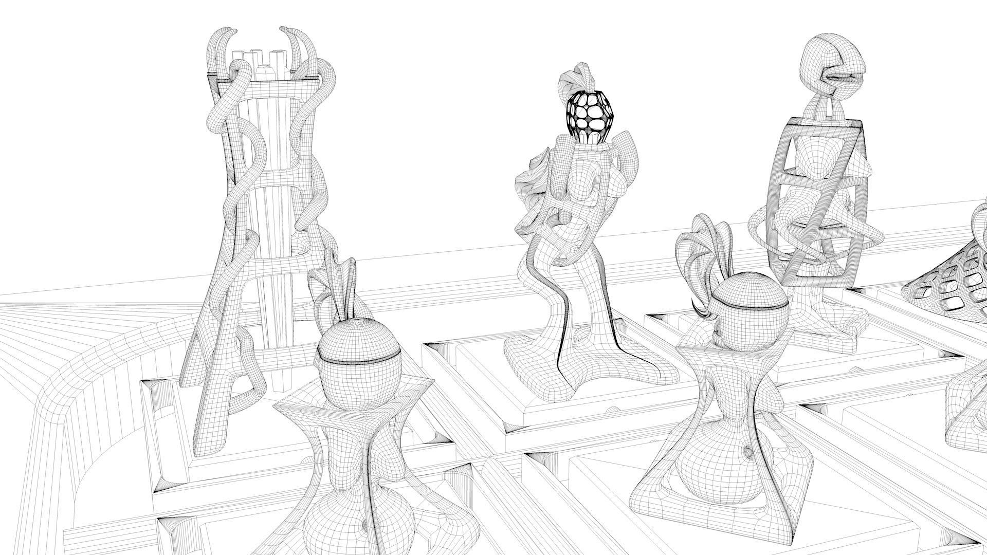 Chess Design 3D Model - TurboSquid 1697669