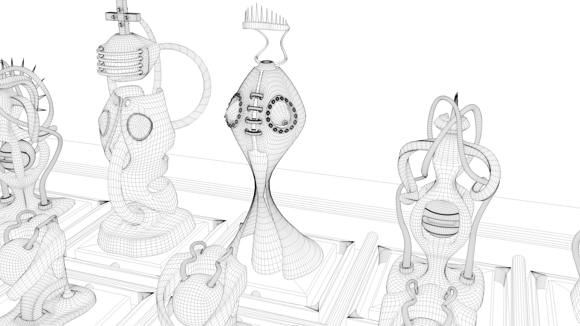 Chess Design 3D Model - TurboSquid 1697669