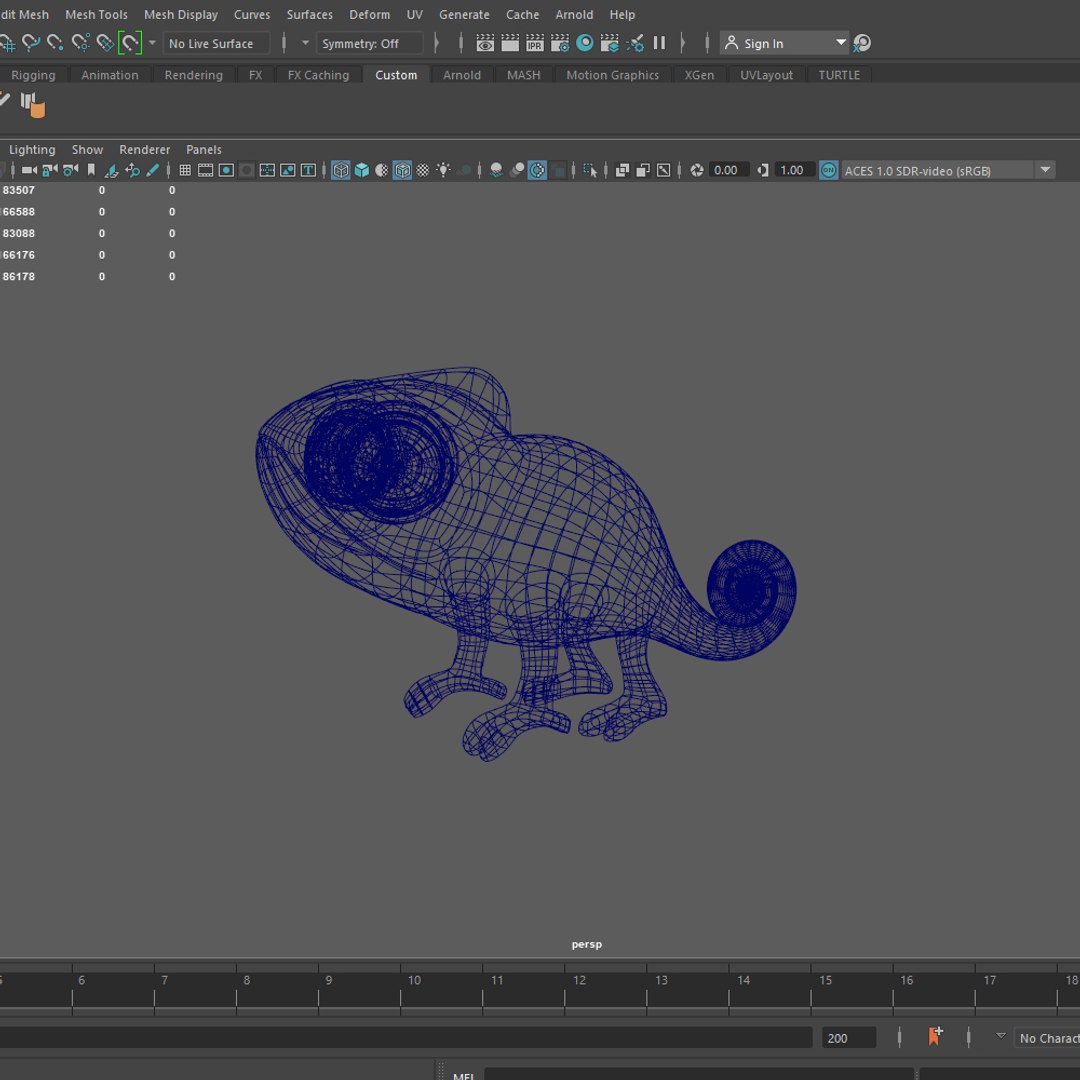 Chameleon Cartoon 02 3D Model - TurboSquid 2223869